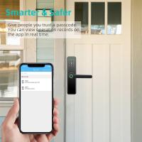China Aluminum Alloy Bluetooth Sliding Door Lock ROHS Keyless Door Lock With App for sale