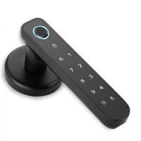China Password Safe Secure Wifi Door Handle Lock Smart Handle Lock For Apartments for sale