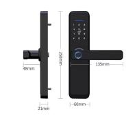 China 6V Bluetooth Smart Door Locks Sturdy Red Bronze Wifi Front Door Lock for sale