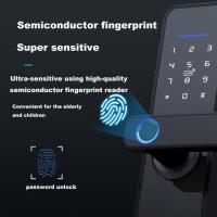 China Red Bronze Wifi Bluetooth Door Lock Sturdy Bluetooth Keypad Lock for sale