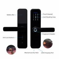 China Bronze Tuya Smart Door Lock 5VDC Electronic Entry Door Locks For Home for sale