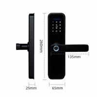 China Bronze Tuya Smart Door Lock 5VDC Electronic Entry Door Locks For Home for sale