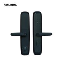 China Digital Biometric Fingerprint Handle Lock Easy Installation Wifi Smart Door Lock for sale