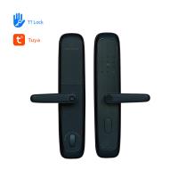 China Digital Biometric Fingerprint Handle Lock Easy Installation Wifi Smart Door Lock for sale