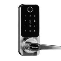 China Wireless Front Door Handle Smart Lock ROHS Wifi Deadbolt Door Lock for sale