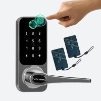 China Wireless Front Door Handle Smart Lock ROHS Wifi Deadbolt Door Lock for sale