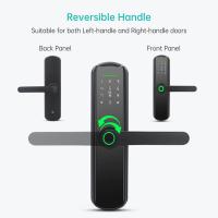 China Waterproof IP65 Digital Smart Door Locks FCC WIth Reversible Handle for sale