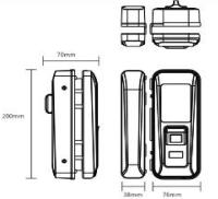 China 200mm Bluetooth Sliding Glass Door Lock Anti Corrosion Digital Entry Door Lock for sale