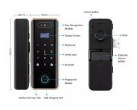 China 3D Face Recognition Digital Door Lock With Camera Fingerprint ODM for sale