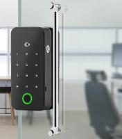 China Biometric Fingerprint Wifi Sliding Glass Door Lock ODM Double Authentication for sale