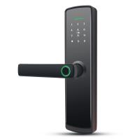 China Electronic Fingerprint Smart Door Locks Automatic Locking 65mm For Home Office for sale