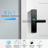 China Electronic Fingerprint Smart Door Locks Automatic Locking 65mm For Home Office for sale