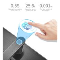 China Password Tuya Smart Door Lock Inteligent Star Gray With Magnetic Card for sale
