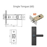 China Durable Luxury Fingerprint Handle Door Lock 60mm With Camera for sale