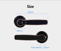 China Electronic Wireless Smart Handle Door Lock Tuya Ttlock APP Fingerprint Password for sale