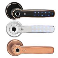 China Customized Logo Electronic Door Lock Anti Peep Smart Cylinder Lock for sale