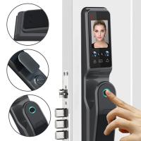 China Remote Control Smart Camera Door Lock Tuya Deadbolt Camera Lock for sale
