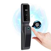 China Acrylic Wireless Door Lock Face Automatic Id Door Lock For Home Hotel for sale