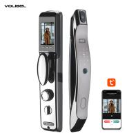 China Electronic Biometric Smart Camera Door Lock Zinc Alloy Camera Front Door Lock for sale
