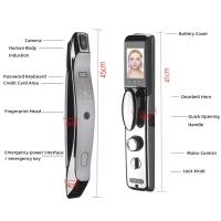 China Electronic Biometric Smart Camera Door Lock Zinc Alloy Camera Front Door Lock for sale