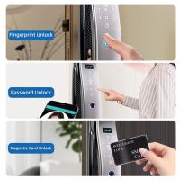 China Electronic Biometric Smart Camera Door Lock Zinc Alloy Camera Front Door Lock for sale
