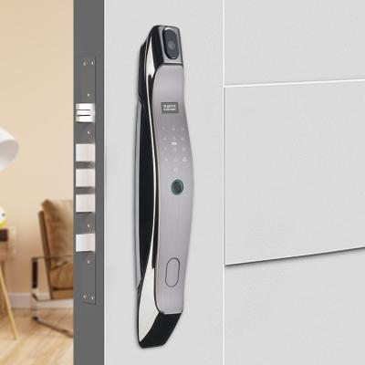 China Electronic Biometric Smart Camera Door Lock Zinc Alloy Camera Front Door Lock for sale