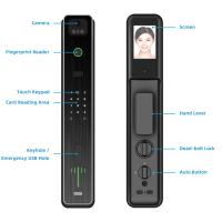 China 3D Face Recognition Smart Camera Door Lock Biometric With Tuya App for sale
