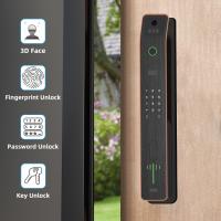 China 3D Face Recognition Smart Camera Door Lock Biometric With Tuya App for sale