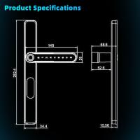 China Wifi Bluetooth TTlock Smart Lock Electronic Glass Sliding Ttlock Compatible Locks for sale