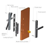 China Aluminum Alloy TTlock Smart Lock Digital Fingerprint Front Door Lock for sale