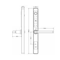 China Compatible Digital Front Door Lock OEM 20mm Outdoor Smart Lock for sale