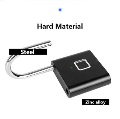China Advanced Smart Outdoor Padlock Compact Biometric Outdoor Padlock for sale