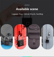 China Anti Dust Heavy Duty Smart Padlock Stainless Steel Waterproof Fingerprint Padlock for sale