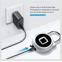 China Waterful Smart Outdoor Padlock Black Color Bluetooth Outdoor Gate Lock for sale