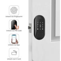 China Aluminum Smart Home Door Lock Anti Theft Sliding Door Smart Lock for sale