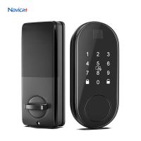 China Smart Deadbolt Door Lock Fingerprint Password RFID Card Wifi Mechanical Keys Control for sale
