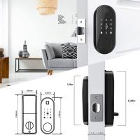 China Biometric Smart Deadbolt Door Lock Keyless Smart Entry Door Locks for sale