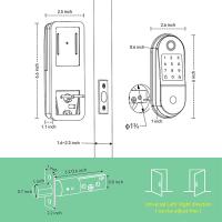 China Arcylic Keyless Entry Door Lock Bluetooth Keypad Lock For Home Hotel for sale