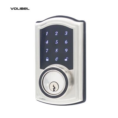 China 80mm Bluetooth Keypad Door Lock Customized Silver Color For Glass Door for sale
