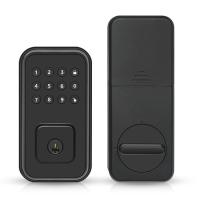 China Cylinder Smart Deadbolt Door Lock Interior Keypad FCC Easy Installation for sale