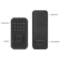 China Cylinder Smart Deadbolt Door Lock Interior Keypad FCC Easy Installation for sale