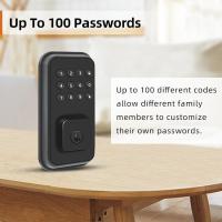 China Cylinder Smart Deadbolt Door Lock Interior Keypad FCC Easy Installation for sale