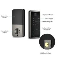 China Smart Deadbolt Door Lock Bluetooth Keyless Entry Tuya Digital Fingerprint Wifi for sale