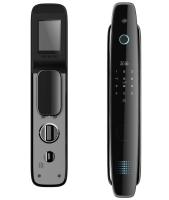 China Face Recognition Fingerprint Door Lock Gold Biometric Gate Lock for sale