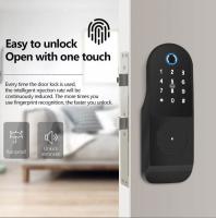 China Iron Alloy Smart Deadbolt Door Lock 150mm Keyless Interior Door Lock for sale