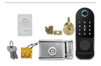 China Security Fingerprint Smart Door Lock DC6V Black Nickel For Apartment for sale