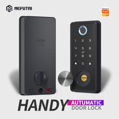 China Anti Peep Smart Fingerprint Door Lock Digital Password Bluetooth for sale