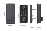 China 140mm Smart Deadbolt Door Lock CE Certificate Keyless Inside Door Locks for sale
