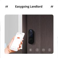 China Fingerprint Recognition Electronic Door Lock Keyless Wireless With Tuya App for sale