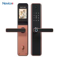 China WiFi Remote Smart Camera Door Lock FCC Electronic Smart Door Lock for sale
